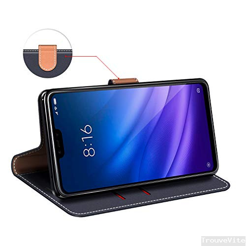 COODIO Coque en Cuir Xiaomi Mi 8 Lite, Étui Téléphone Xiaomi Mi 8 Lite ...